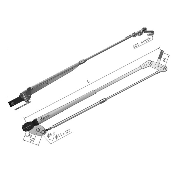 Ongaro Standard Wiper Arm With Pantograph For Sale Ongaro Standard ...